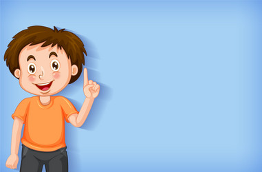 Pupils pointing at a poster Royalty Free Vector Image