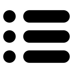 Three bar line icon Royalty Free Vector Image - VectorStock