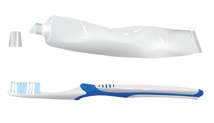 Toothpaste graphic design element isolated Vector Image