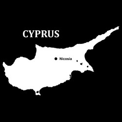Cyprus map icon Royalty Free Vector Image - VectorStock