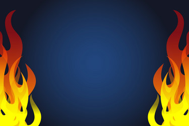 Explosion and fire blast burning flames Royalty Free Vector