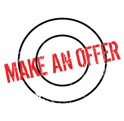 Make an offer rubber stamp Royalty Free Vector Image