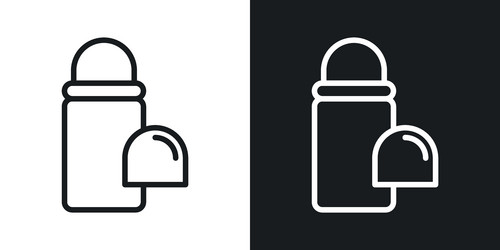 Deodorant roll on icon set bathroom roller ball Vector Image