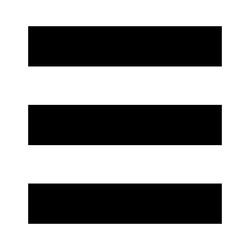 Three bar line icon Royalty Free Vector Image - VectorStock