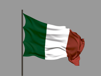 Italian Flag Waving Animation