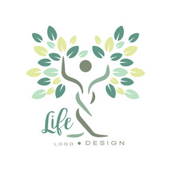 Healthy life logo for wellness center spa salon Vector Image