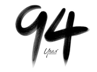94 years anniversary celebration template Vector Image