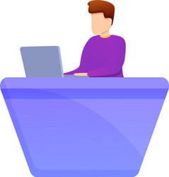 Cv headhunter icon cartoon style Royalty Free Vector Image