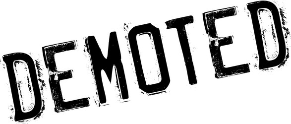 Demoted rubber stamp Royalty Free Vector Image