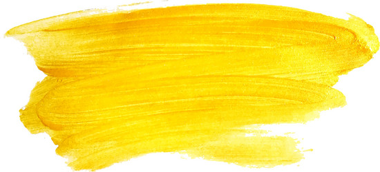 Realistic hand drawing golden brush stroke paint Vector Image