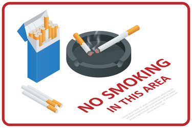 Stop smoking cigarettes concept Royalty Free Vector Image