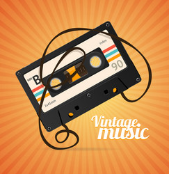 Vintage music background Royalty Free Vector Image