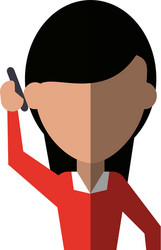 Person using phone icon image Royalty Free Vector Image