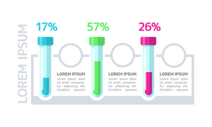 Medical colourful infographic chart design Vector Image