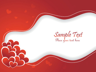 Beautiful heart background design Royalty Free Vector Image