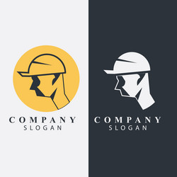 Civil engineer logo design Royalty Free Vector Image