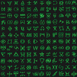 Futuristic cyberspace code digital alien matrix Vector Image