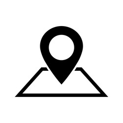 Geo location pin icon Royalty Free Vector Image