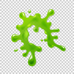 Realistic green slime Royalty Free Vector Image