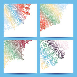 Set of patterned banners Royalty Free Vector Image