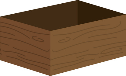 Wooden box icon Royalty Free Vector Image - VectorStock