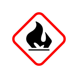 Fire warning signs Royalty Free Vector Image - VectorStock