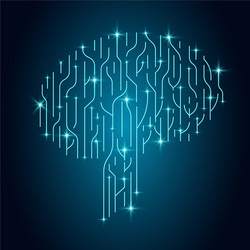 Big data and artificial intelligence concept Vector Image