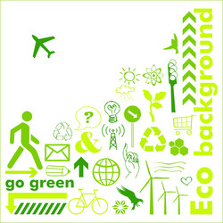 Go green card Royalty Free Vector Image - VectorStock
