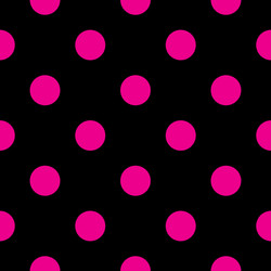 Colorful rainbow polka dots on black background Vector Image