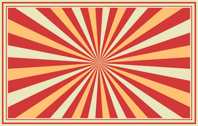 Circus background retro sunlight rays layout Vector Image