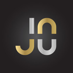 Creative letter jo logo design template initial Vector Image