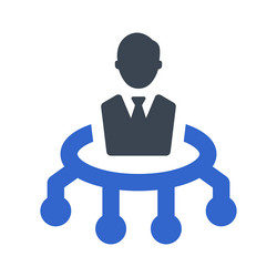 Personal network icon Royalty Free Vector Image