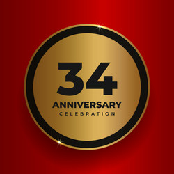 Years 34 Anniversary Vector Images (over 350)