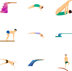 Girl on Diving Board Vector Images (over 330)