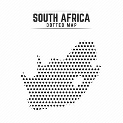 Dotted map of africa Royalty Free Vector Image
