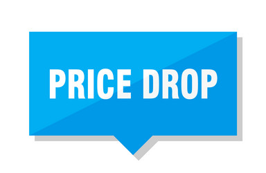 Price drop sticker label Royalty Free Vector Image