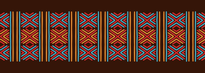 African symbols seamless pattern tribal ethnic Vector Image