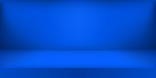 Blue empty room with copy space for display Vector Image