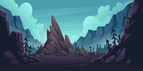 Cliff Royalty Free Vector Image - VectorStock