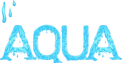 Lettering dripping word tears color Royalty Free Vector