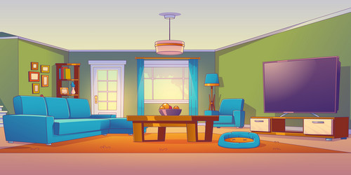 Empty Living Room Vector Images (over 6,100)