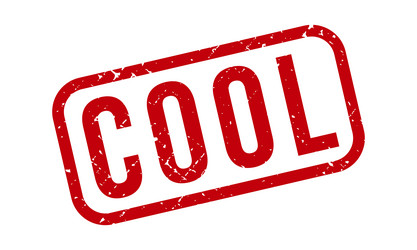 Cool rubber stamp red rubber grunge stamp Vector Image