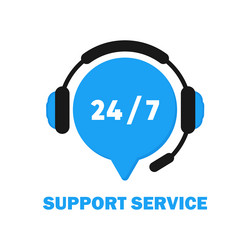 Operator logo icon online support service Vector Image