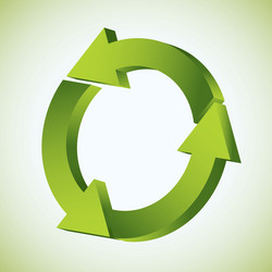 Refresh recycle icon Royalty Free Vector Image