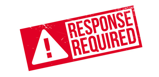 Response required rubber stamp Royalty Free Vector Image