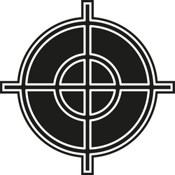 Target goal icon focus arrow marketing aim Vector Image