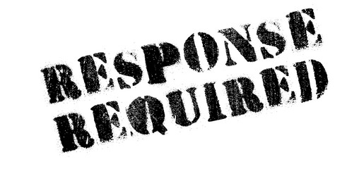 Response required rubber stamp Royalty Free Vector Image