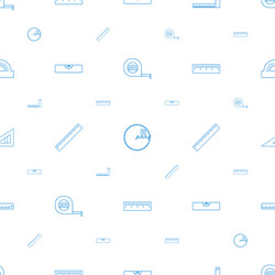 Ruler icons pattern seamless white background Vector Image
