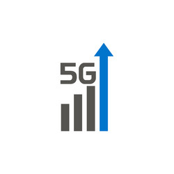 5g internet network logo Royalty Free Vector Image
