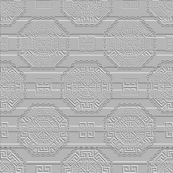 Emboss textured 3d seamless pattern tribal ethnic Vector Image